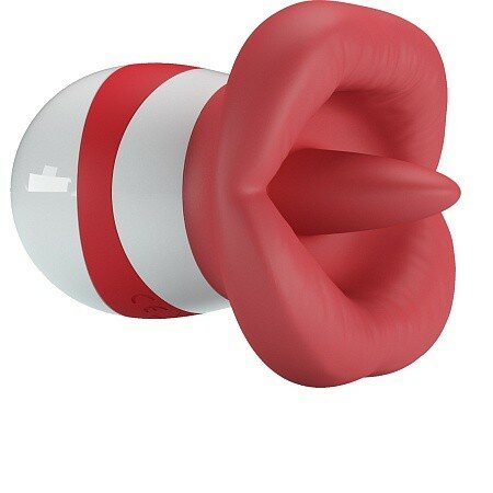 Вибратор клиторальный Pretty Love Mina, TPR ABS, 10 режимов, USB аккумулятор, реалистичный язык