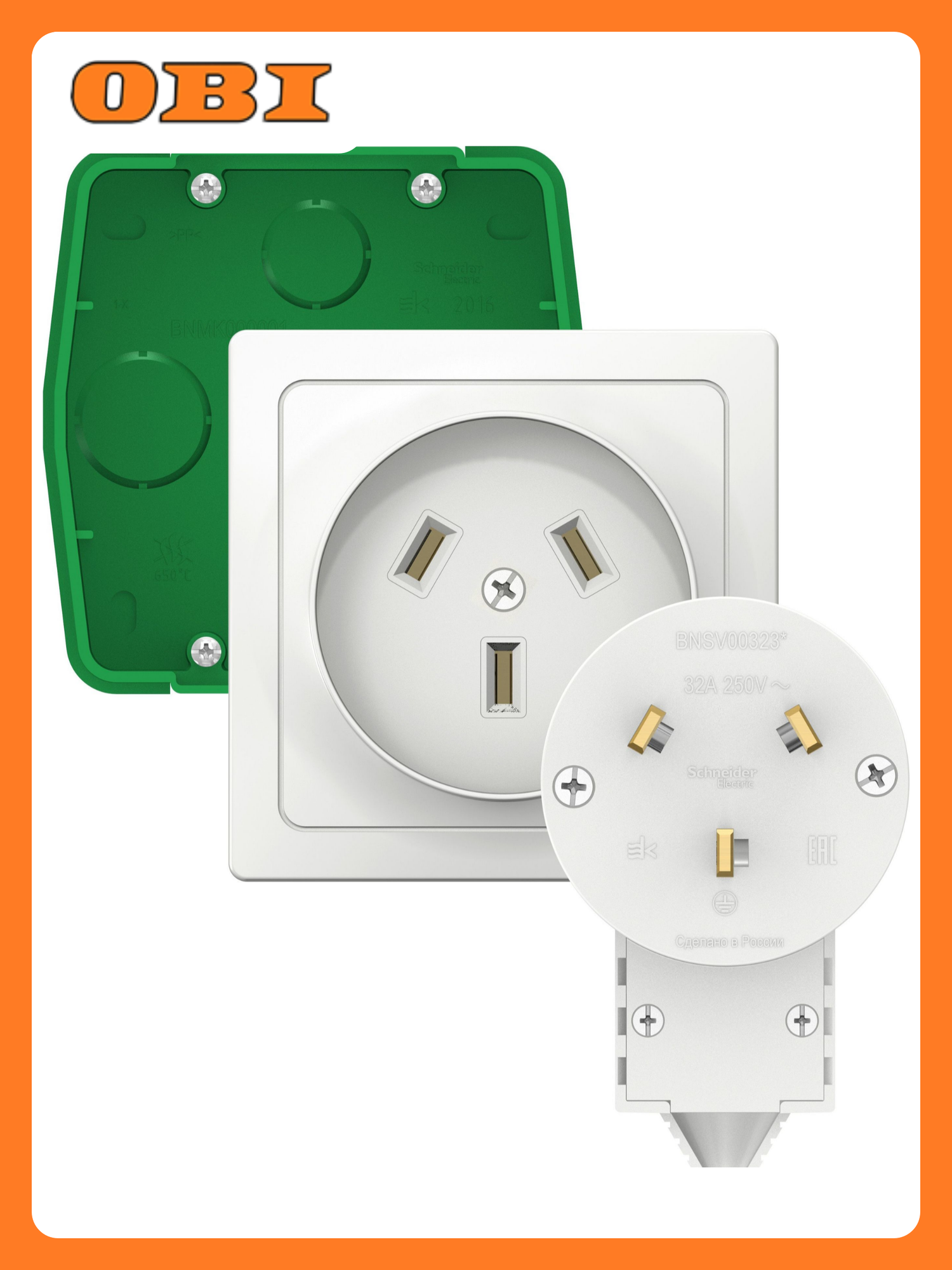 Розетка Schneider Electric Systeme Electric Blanca, BLNSK013231, белая