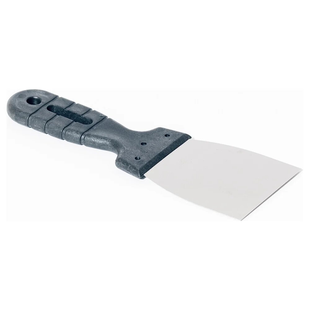 Шпатель интек 80 мм, с пластиковой ручкой, нержавеющая сталь 8961