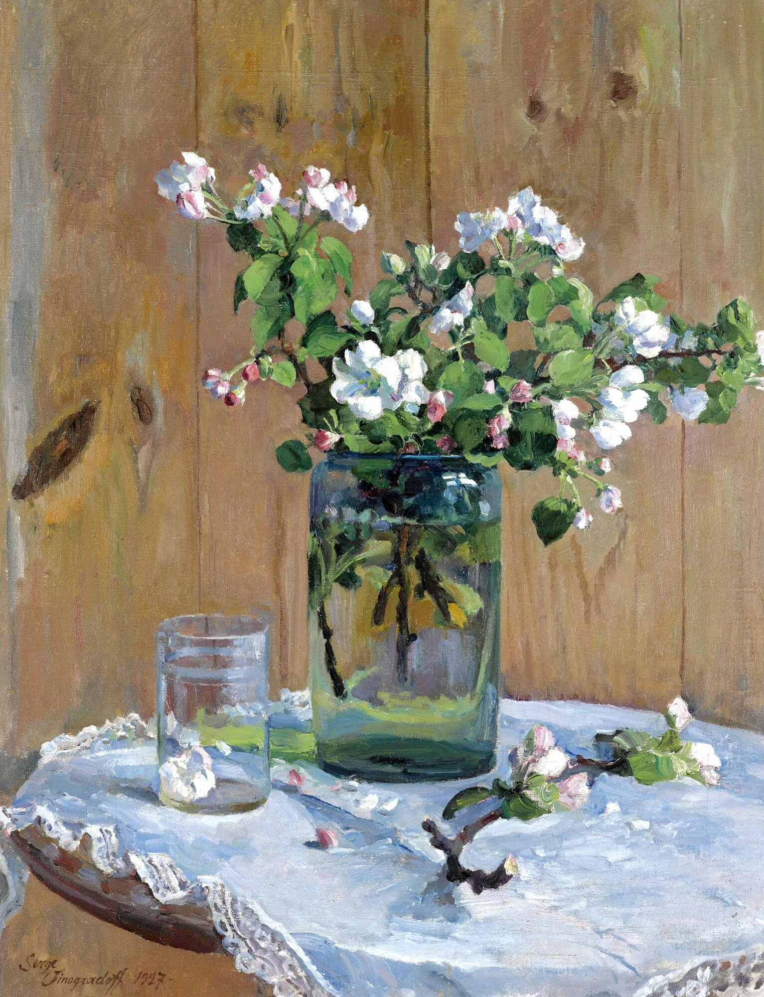 Картина Виноградова Сергея Яблочный цвет 61х80 см