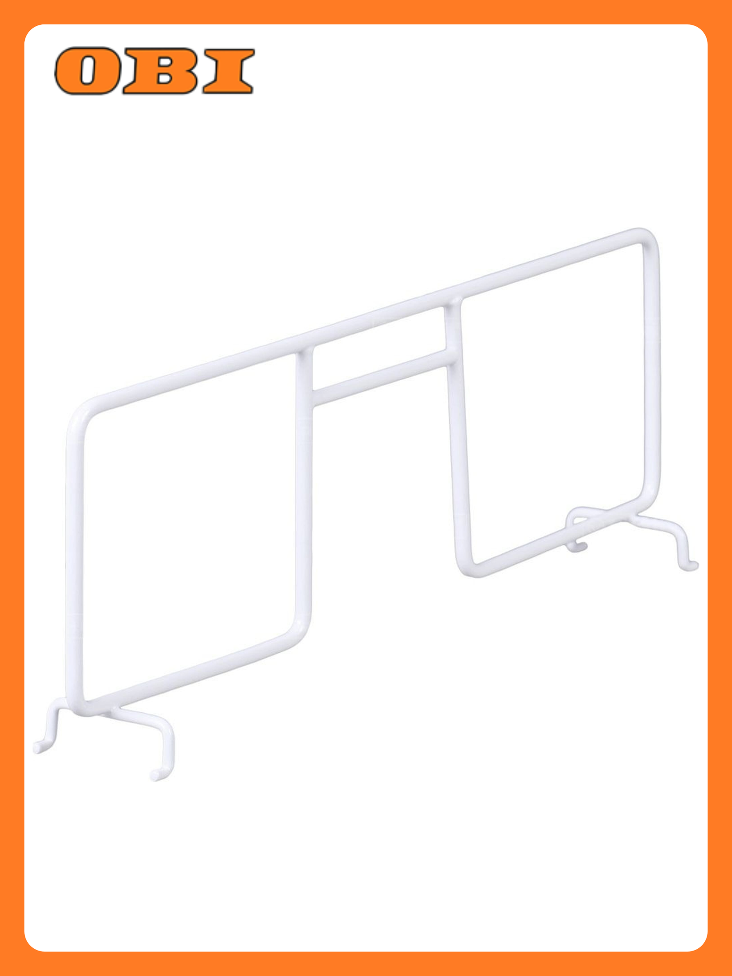 Разделитель для ящиков Larvij L9713-300WH, сталь, белый, 331х24х123.5 см