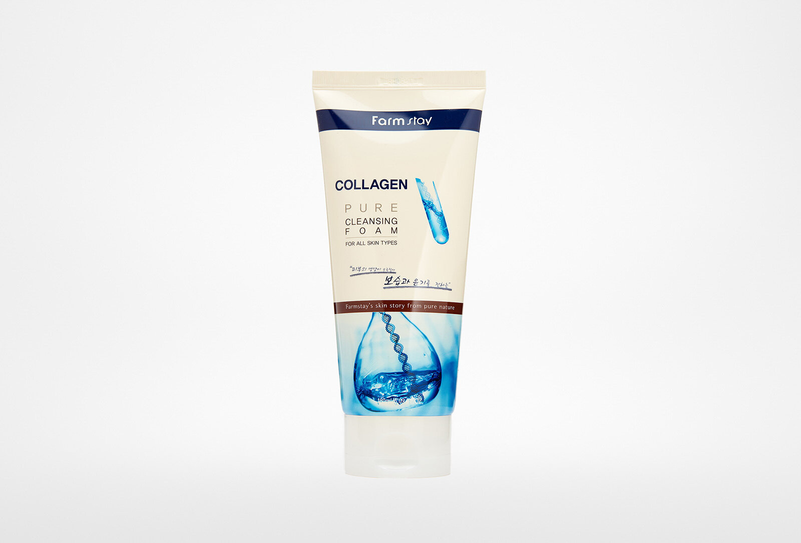 Пенка для умывания с коллагеном Collagen Pure Cleansing Foam Farm Stay 180мл