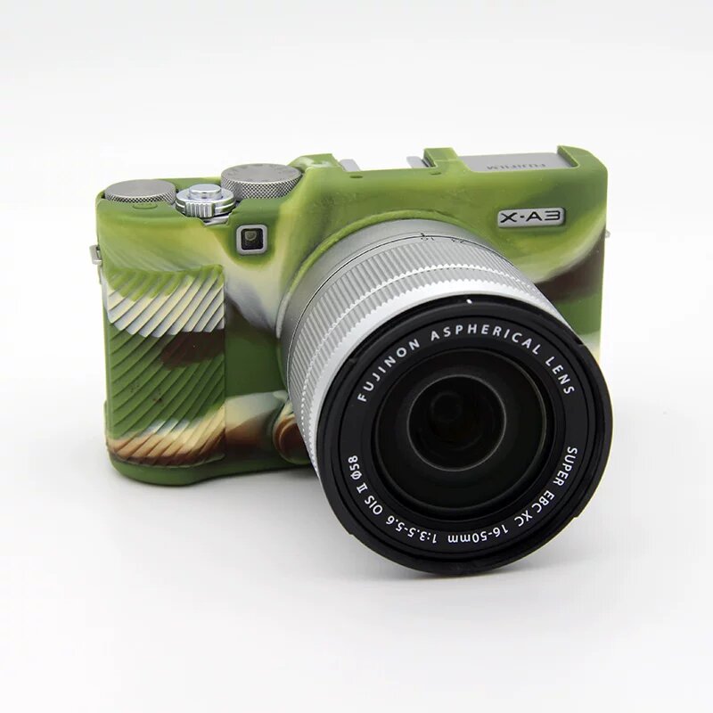 Силиконовый чехол для Fujifilm X-A3/X-A5/X-A10, оливково-зеленый цвет, для зеркальной камеры