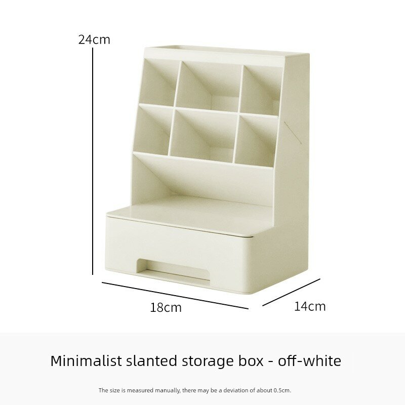 Наклонный органайзер для ручек, настольный контейнер для хранения, для офиса и учебы, большой вместимости, с выдвижным