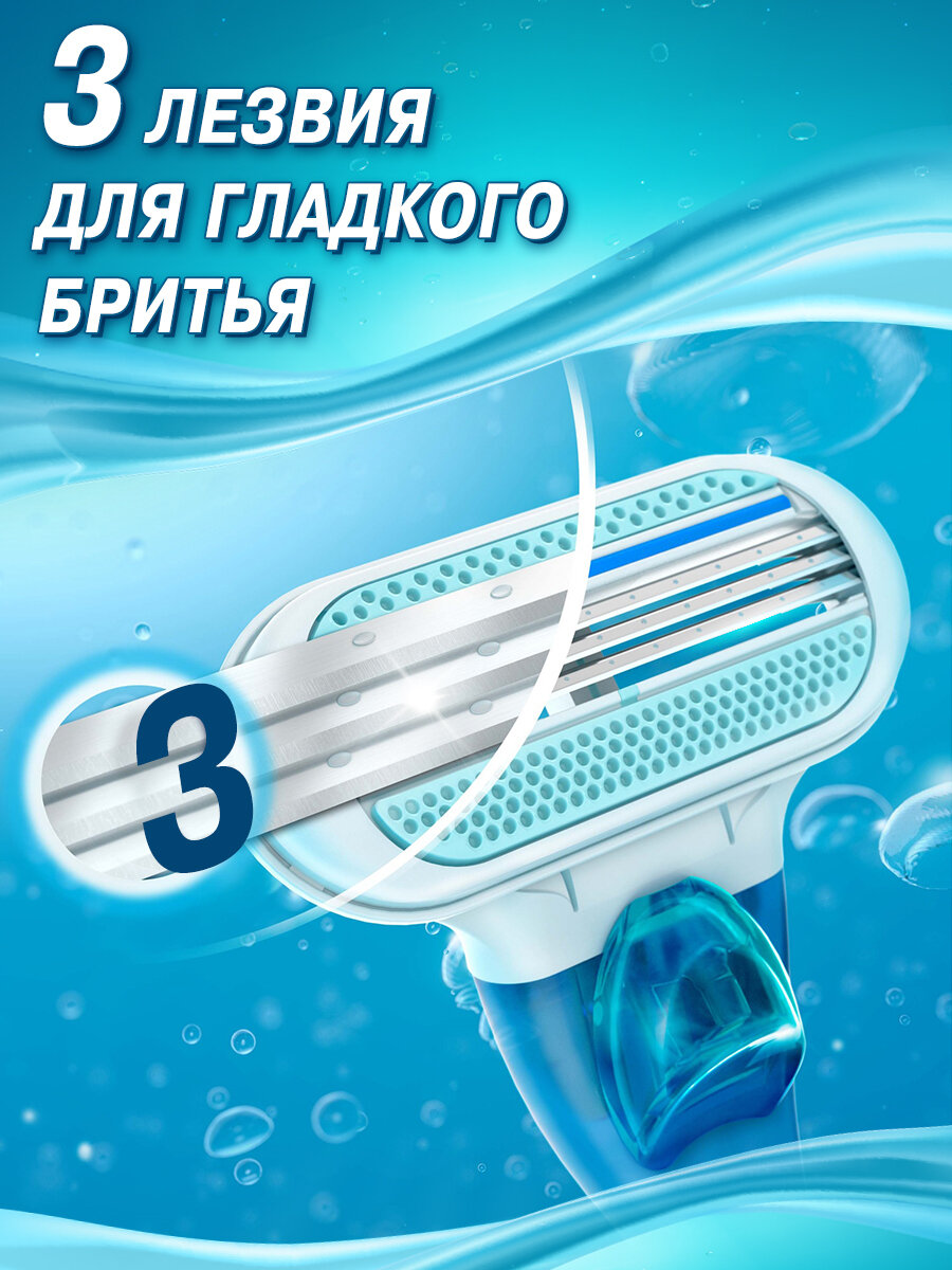 Сменные кассеты для женских бритв, 4 шт