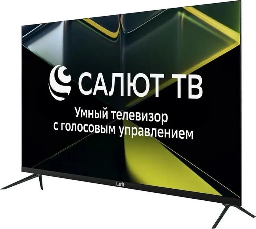 Телевизор Leff 32H680T, 31.5" 1366x768 (HD), матрица VA, частота матрицы 60 Гц, Smart TV (Салют ТВ), Wi-Fi, смарт пульт — фото 1
