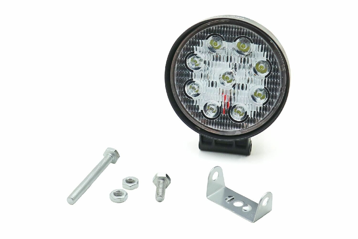 Фара светодиодная 27W 9 диодов SMD, 55мм круг. мет. корпус, ближний свет (Flood)
