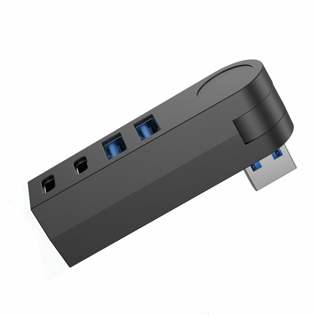 4-портовый USB-хаб с поворотом на 270
