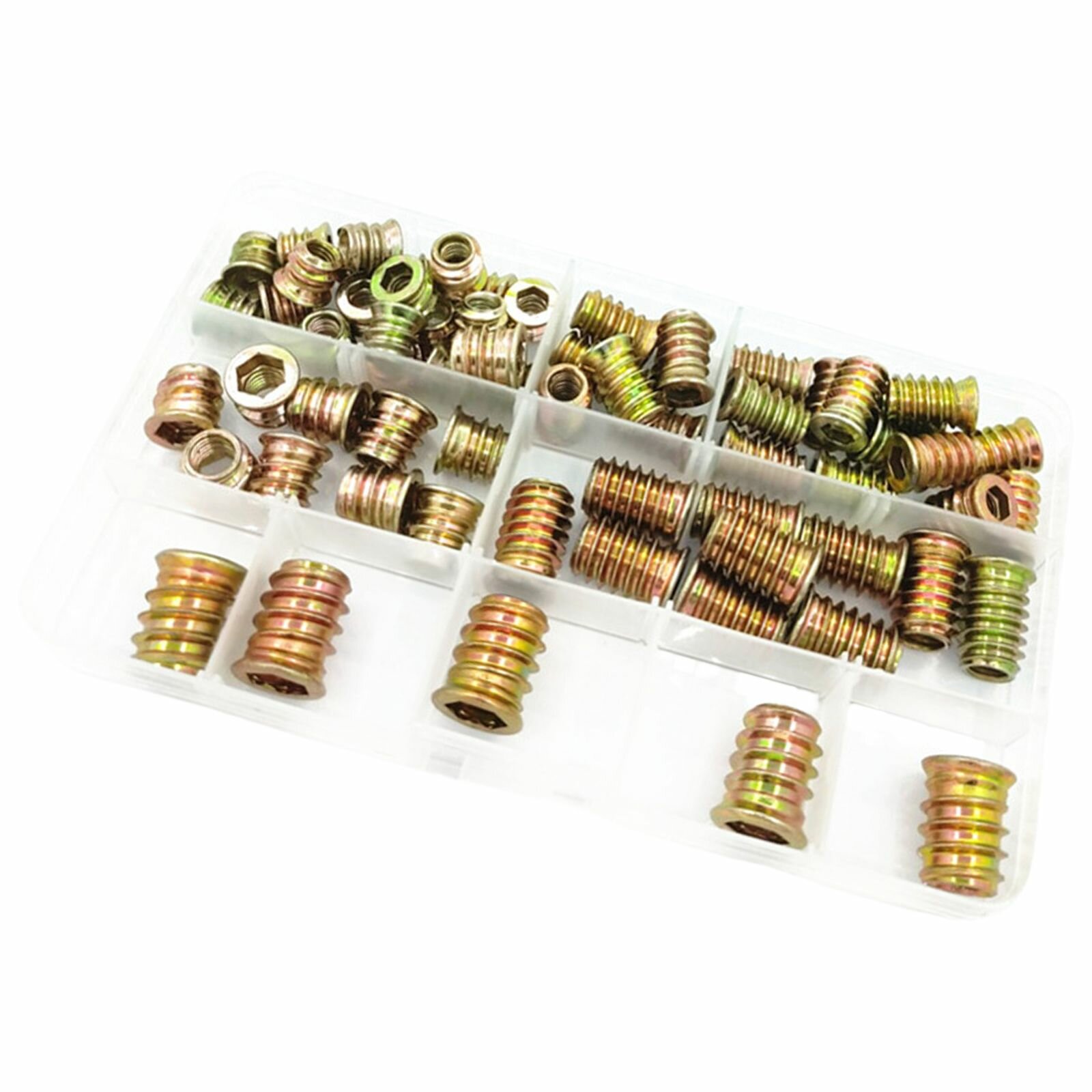 Упаковка из 65 практических винтов M6 для надежного деревянного раствора