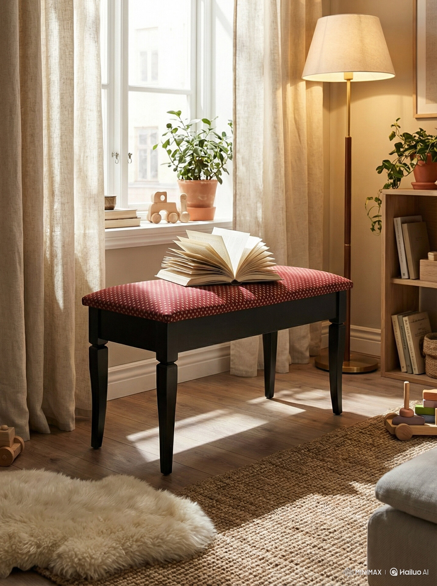 Пуфик банкетка в прихожую Мебелик с сиденьем Вивальди М с ящиком венге, ткань коронка