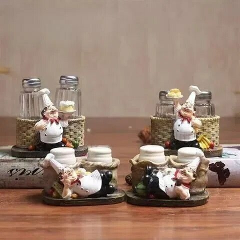 Шеф-повар западного ресторана, изготовленный из смолы