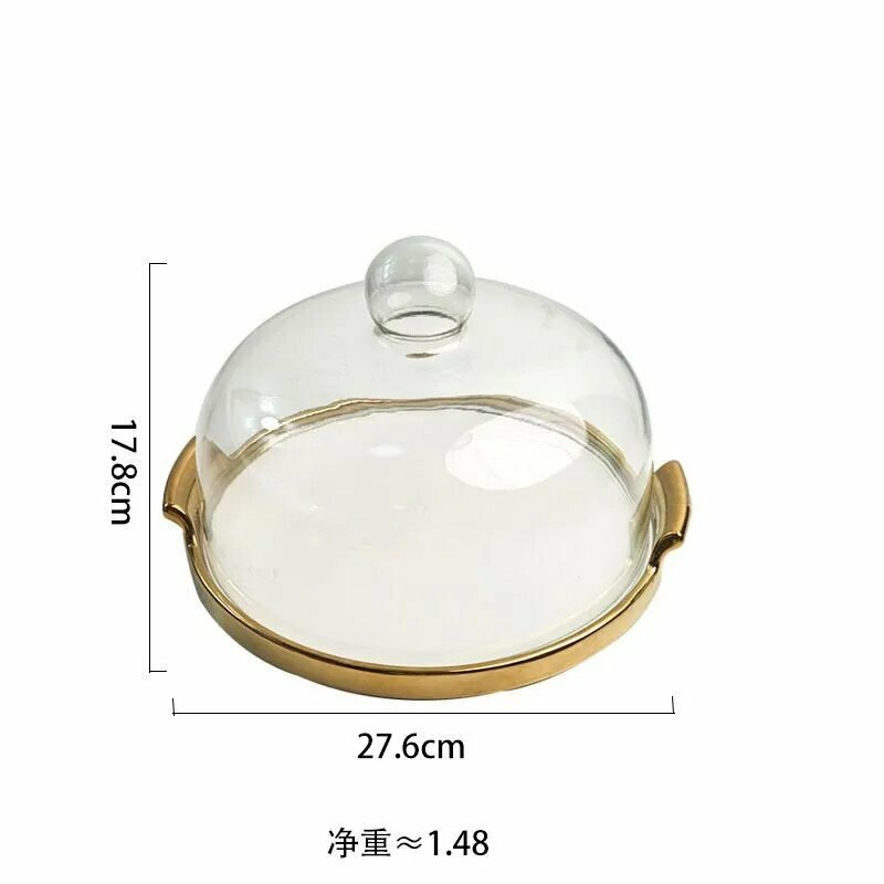 Блюдо для блинов, 1 шт, Керамика, Стекло 1-2, диаметр 27.6 см