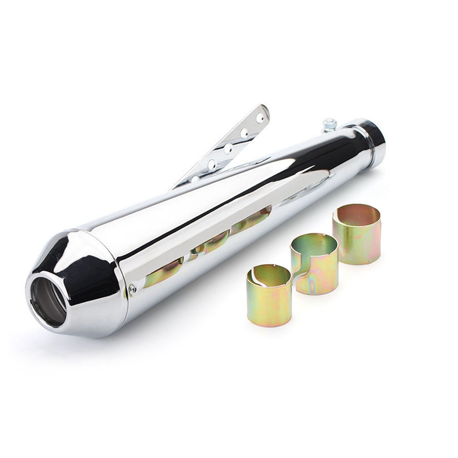 Выхлопная труба мотоцикла из нержавеющей стали, универсальный сменный глушитель, устойчивый к ржавчине, прочный для мотоциклов Suzuki