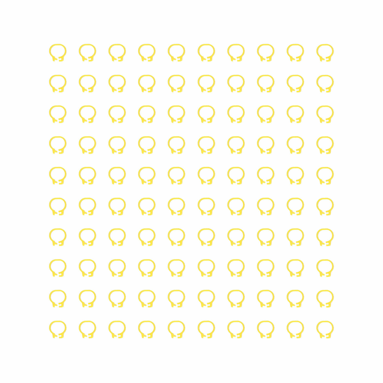 100 шт, 8 мм, идентификационные кольца для ног голубей, повязки на ноги птицы, без слов, принадлежности для голубей, желтый цвет