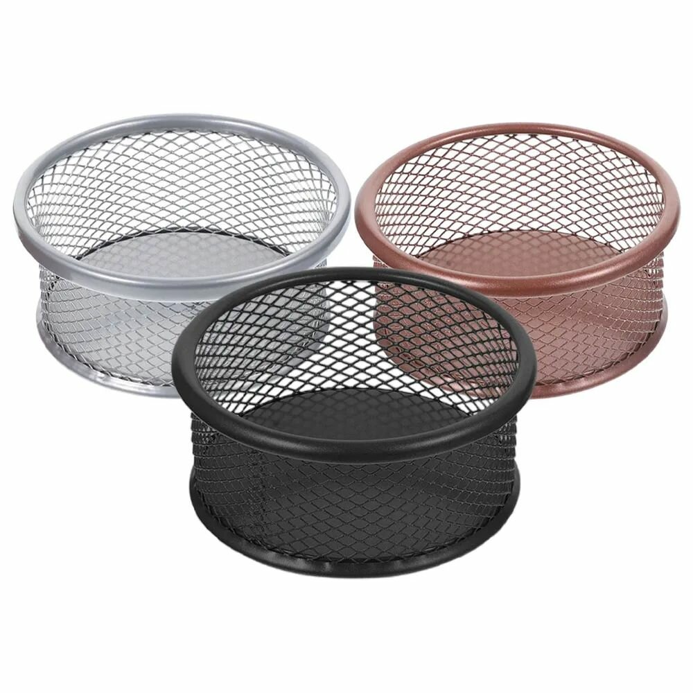 Стильный Держатель Для Скрепок, Черный, 3 Штуки