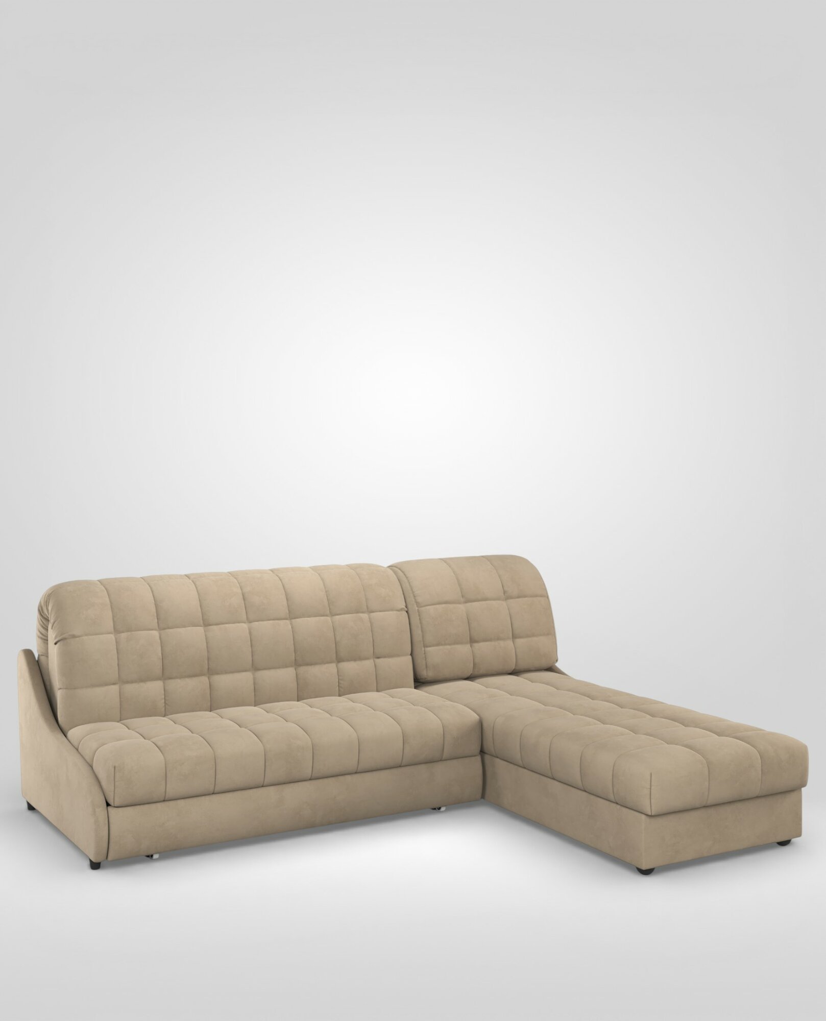 Угловой диван Аккорд-3, аккордеон на пружинном блоке, металлокаркас, ортопедическое основание