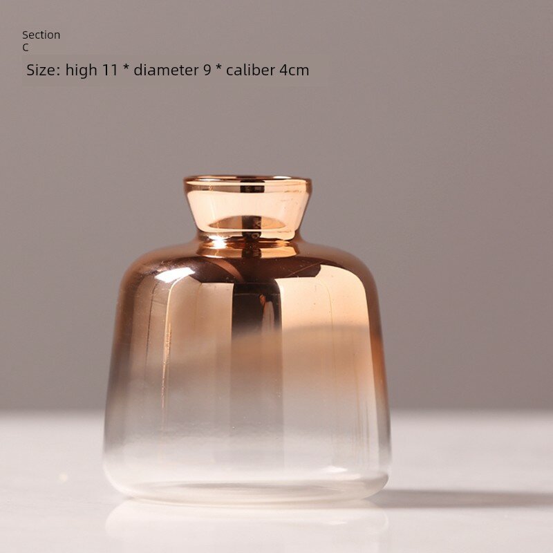 Современная минималистичная стеклянная ваза для цветов, декор для дома, украшение для гостиной, тумбы под телевизор,