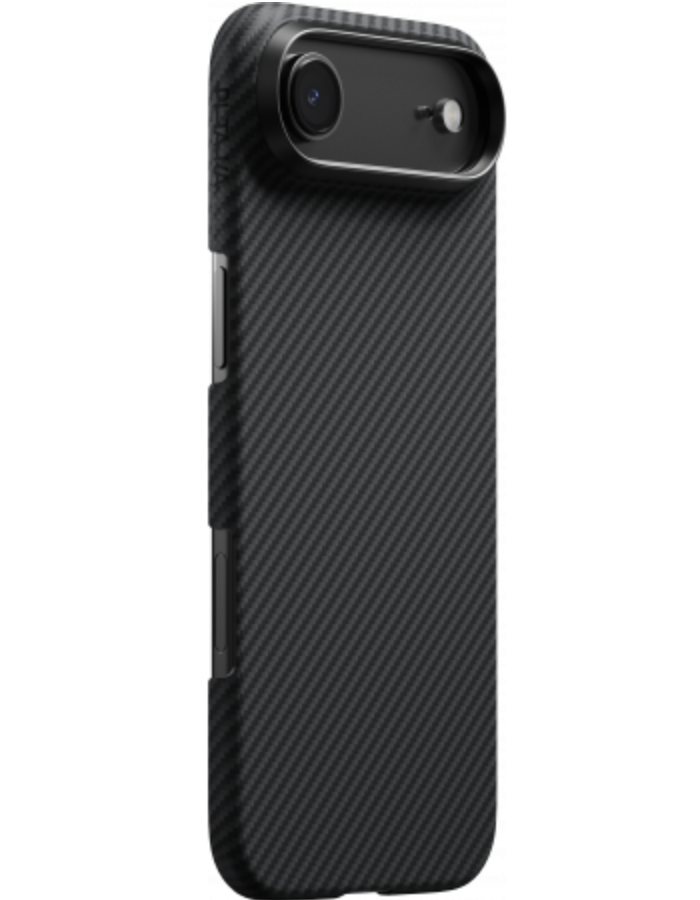 Ультра тонкий чехол Pitaka для iPhone 17 Air, черный, кевлар