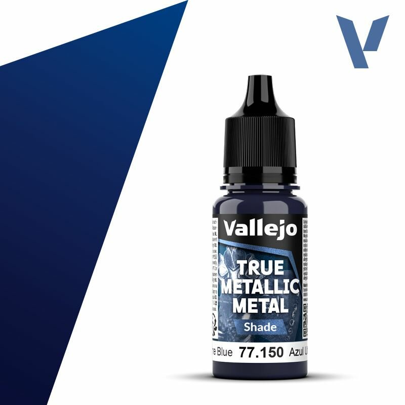 Акриловая краска для моделирования - Vallejo True Metallic Metal - Ultramarine Blue (Shade)