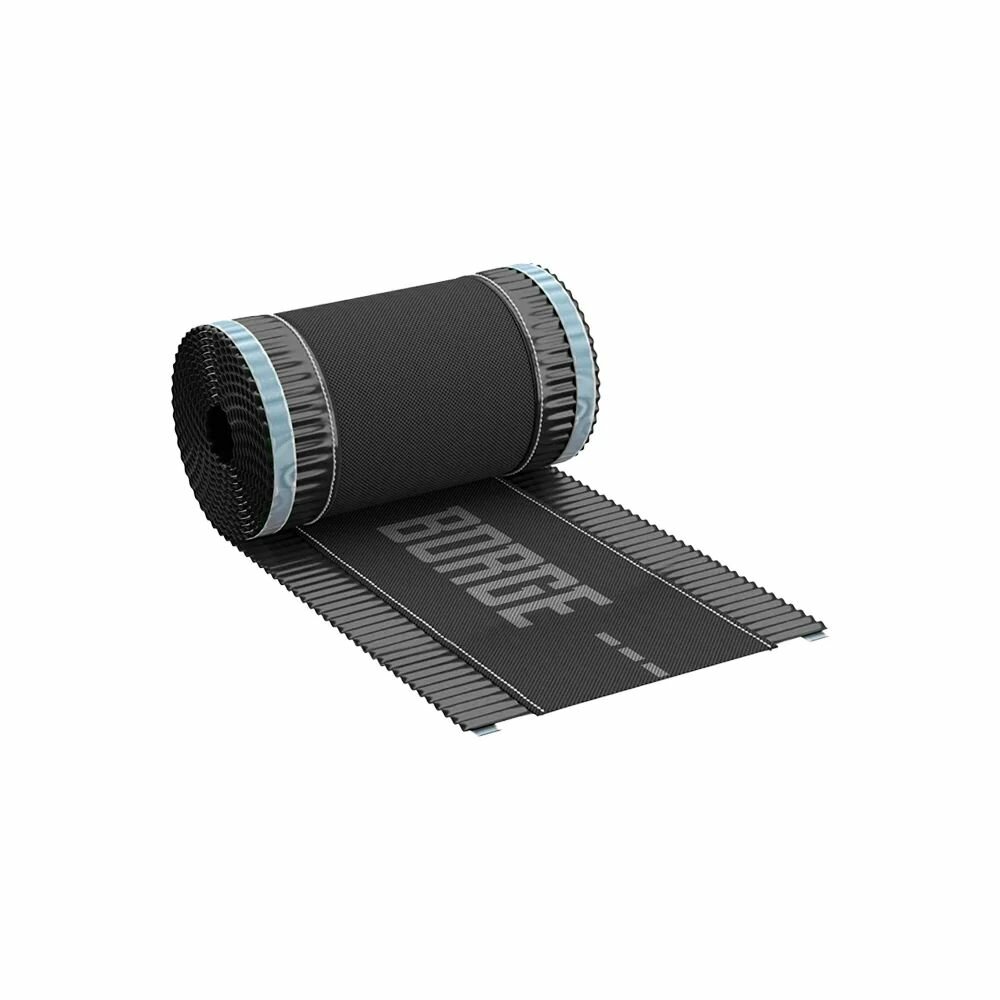 Аэроэлемент конька и хребта 240 мм, 5м, коньковая вентиляционная лента, черный (ral9005)