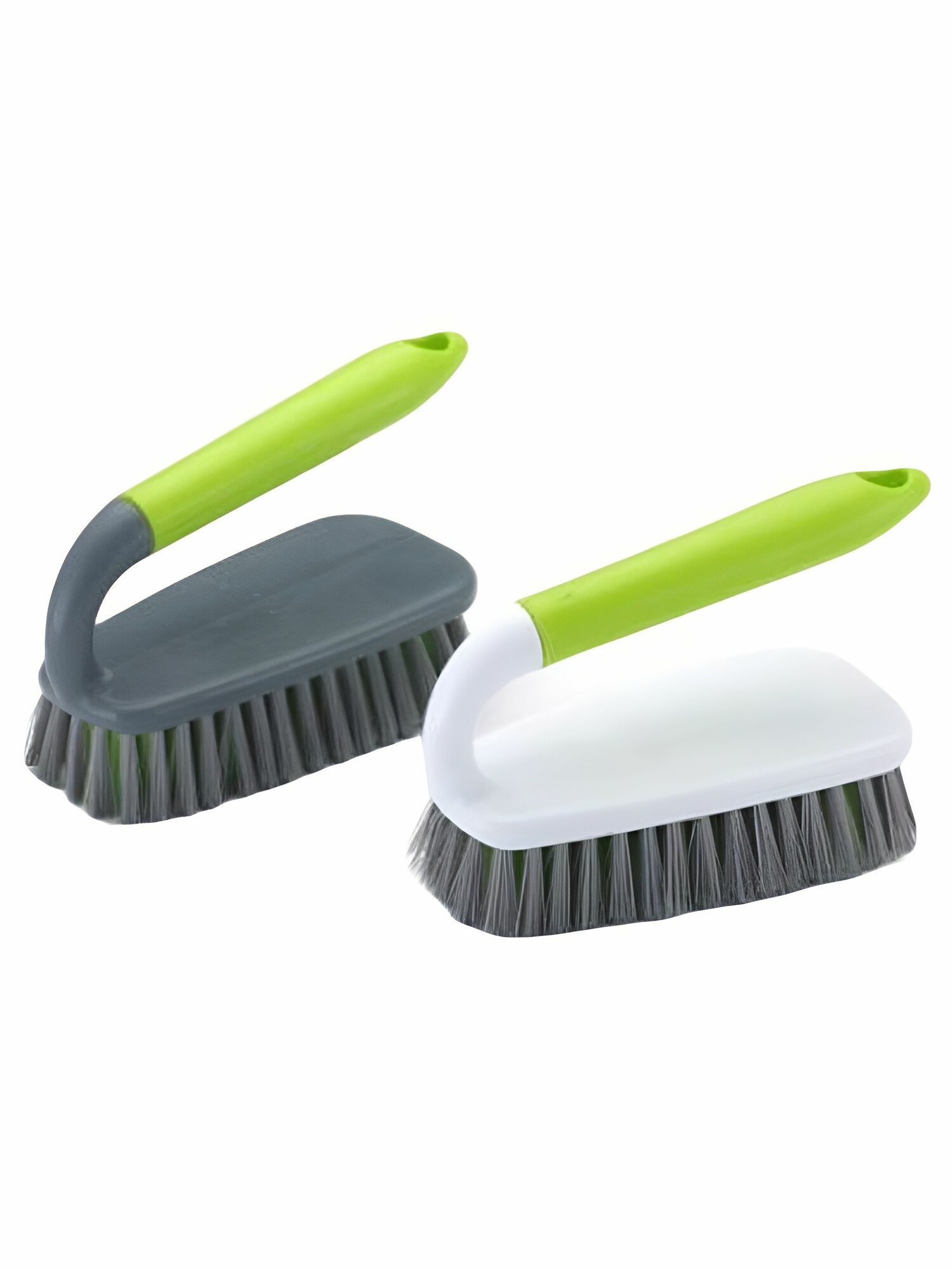 Щетка-утюжок хозяйственная для уборки и чистки, одежды, ковров, мебели. Бело-зеленый.