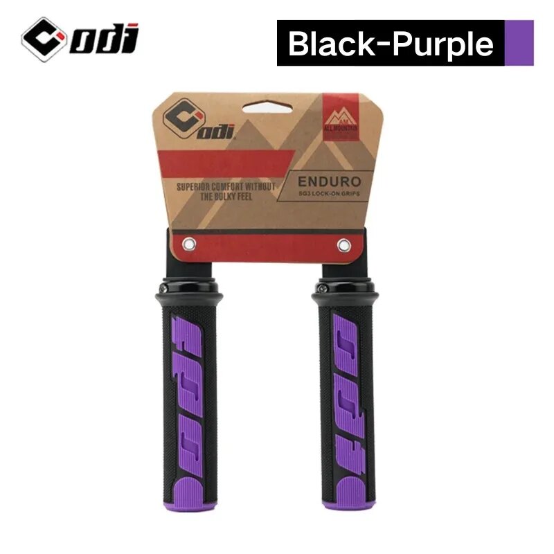ODI MTB силиконовые грипсы Фиолетовый, Black-Purple