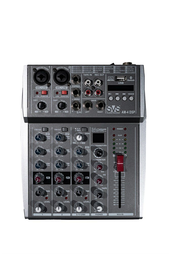 SVS Audiotechnik mixers AM-4 DSP Аналоговый микшерный пульт, 4-канала