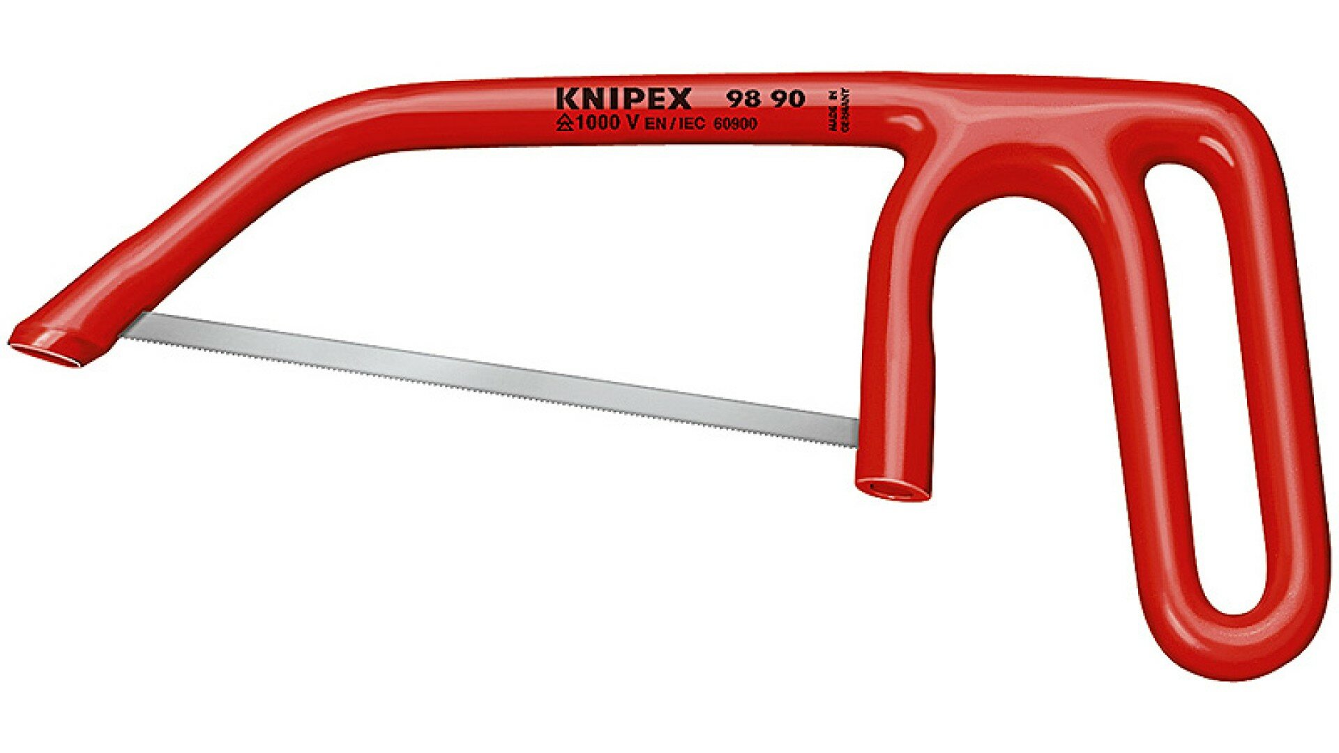 Мини-ножовка KNIPEX по металлу и дереву VDE, 25 TPI / 150 мм, диэлектрическая PUK