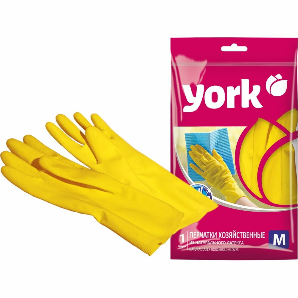 Резиновые перчатки YORK M 092020