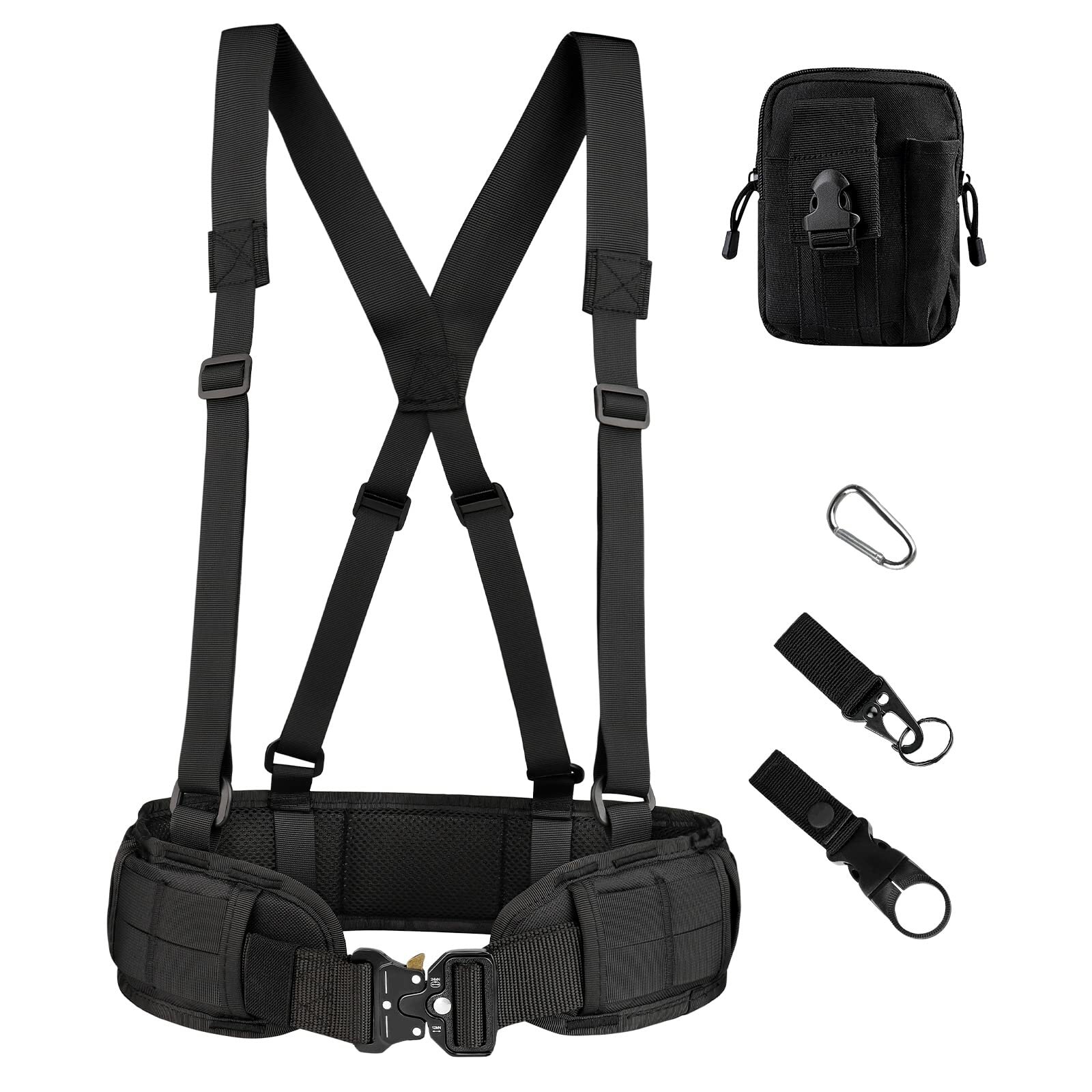 MOLLE Пояс: Прочный Нейлоновый Материал Комплект Для Тактического Использования - Регулируемая Система Ремня С Молле Совместимостью Для Охоты И Активного Отдыха