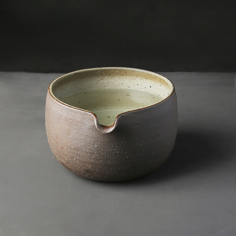 Японская бамбуковая ложка для матча Suiqiantang, ложка для чая, чайный контейнер, чайная чаша, ручная работа, ведро для остатков грубой керамики, теплая чаша для чая и вина