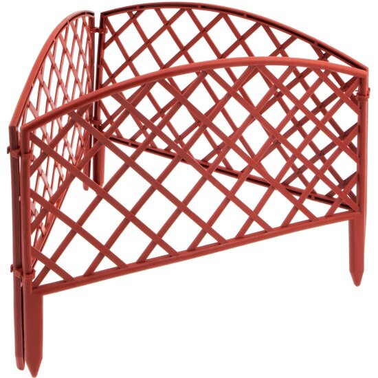 Забор декоративный Palisad 24 x 320 см, терракот 65026