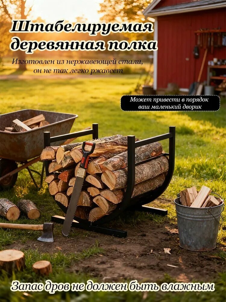 Дровница Напольная 43.2 см х 36.3 см х 38.9 см,