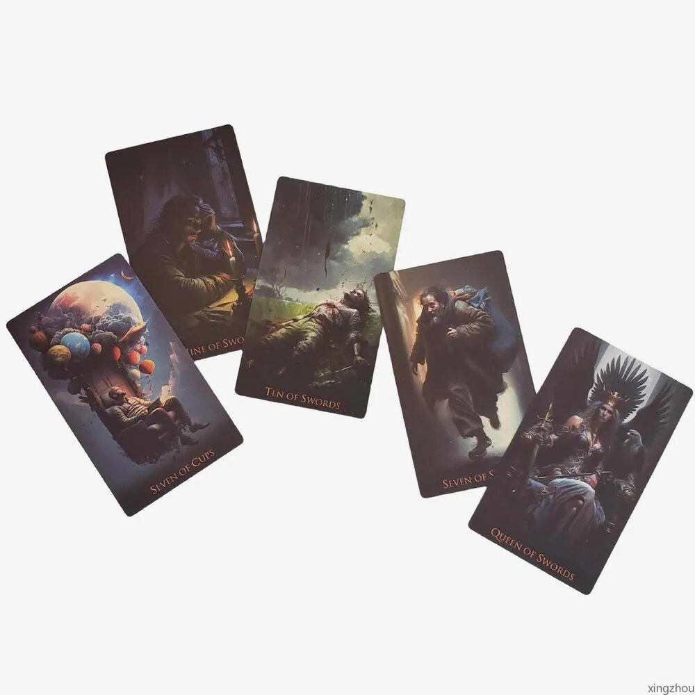 Карты Таро Weird World Tarot для гадания с руководством, 78 карт, для начинающих, на русском языке — фото 1