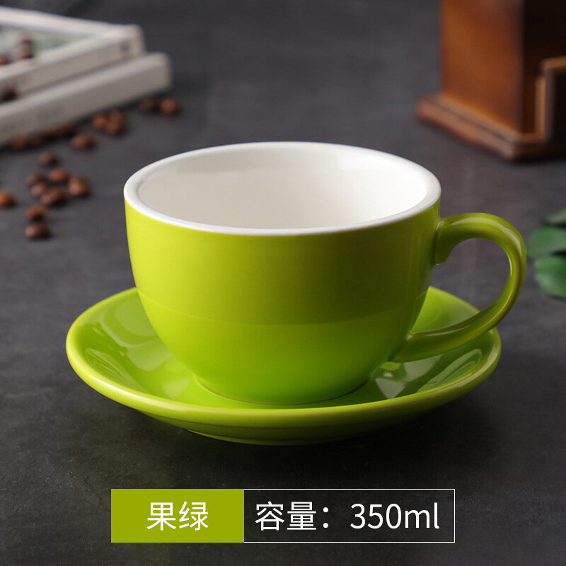 350 мл набор кофейных чашек для капучино с блюдцем, чашка для латте-арта, чашка для латте, с возможностью нанесения логотипа, керамическая подарочная коробка, скандинавский стиль