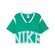 Кроп-топ NIKE, размер M, зеленый,