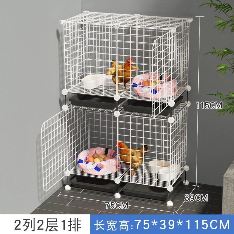 Маленькая клетка для кур и уток для домашнего использования, маленький домашний курятник, курятник с сеткой, собранная клетка для кур на балконе, большого размера