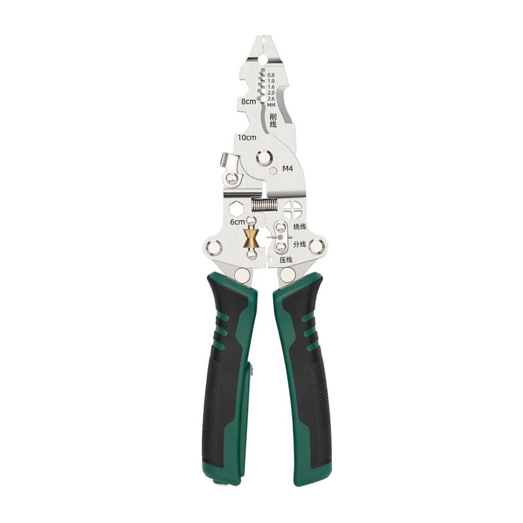 Многофункциональный Инструмент Электрика Для Зачистки Проводов Кабельный Резак Тестер Напряжения Лезвие из Высокоуглеродистой Стали для Безопасных и Эффективных Электромонтажных Работ