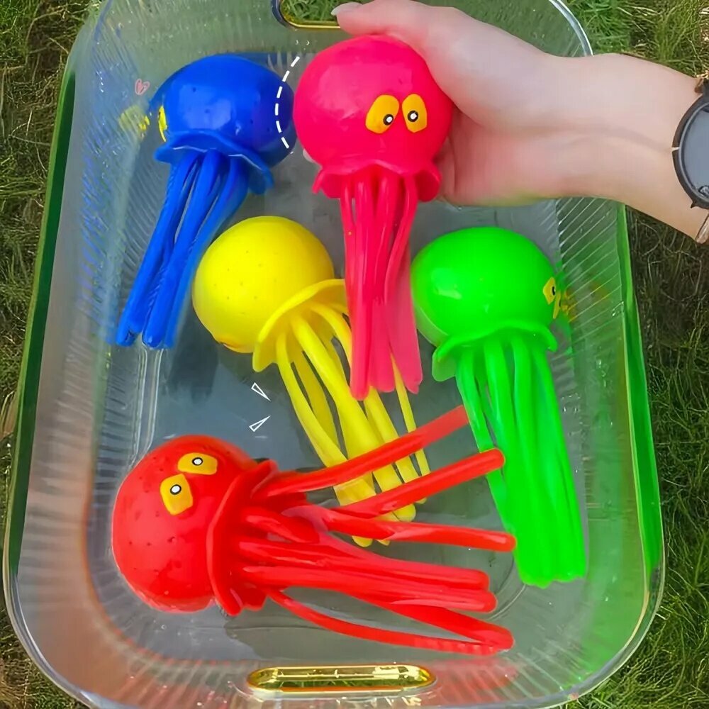 Детские игрушки для ванной осьминог мячики для малышей