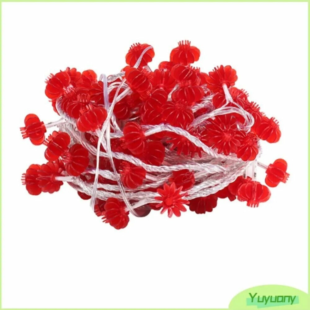 Красные китайские фонарики Красный фонарь тип батареи 3 метра, 20 огней