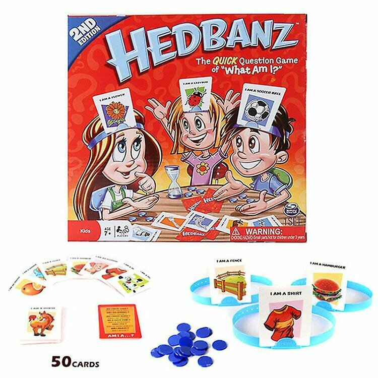 Английские настольные игры Карта Угадай я Игра Hedbanz Игра (красочный)
