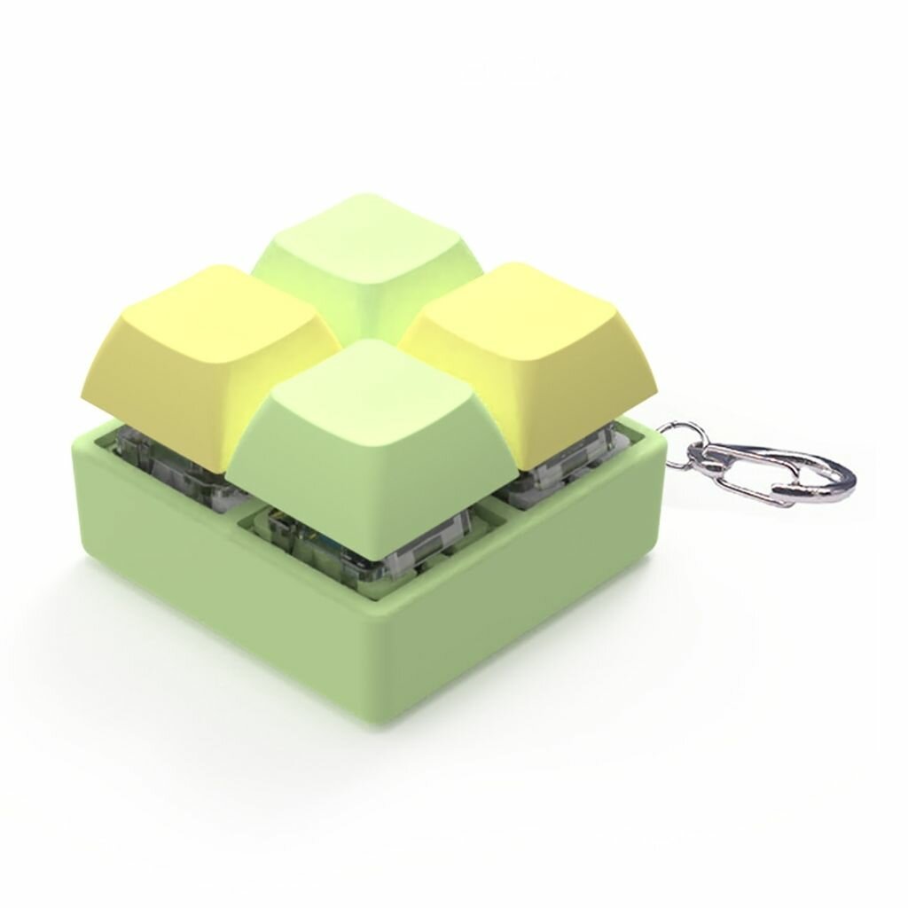 Светодиодные механические переключатели клавиатуры, тестирующие брелок-игрушку для снятия стресса, 1 шт