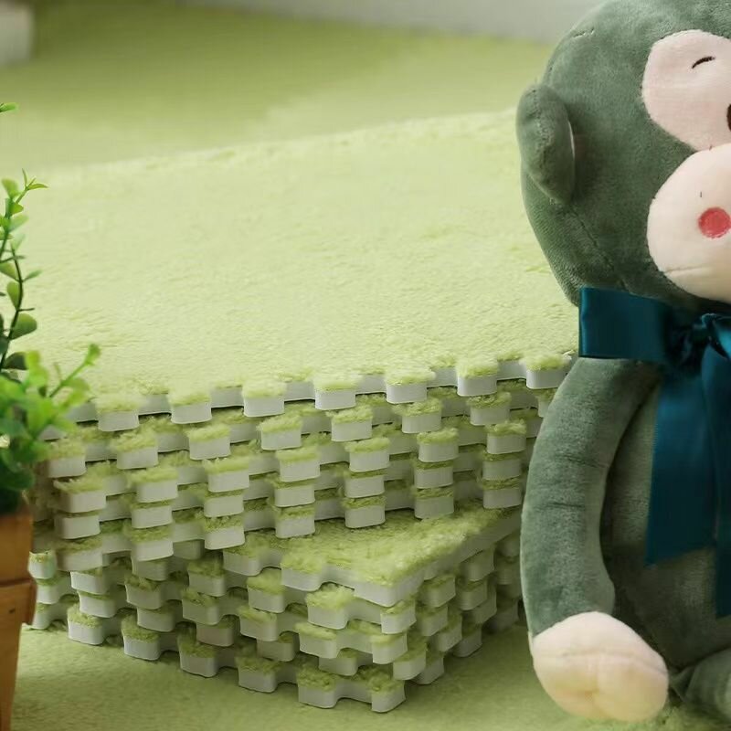 Легкий роскошный простой коврик с пэчворком для гостиной и спальни, нескользящий, легкий в уходе коврик для ног, домашний коврик для раннего развития ребенка, противоскользящий коврик для ползания