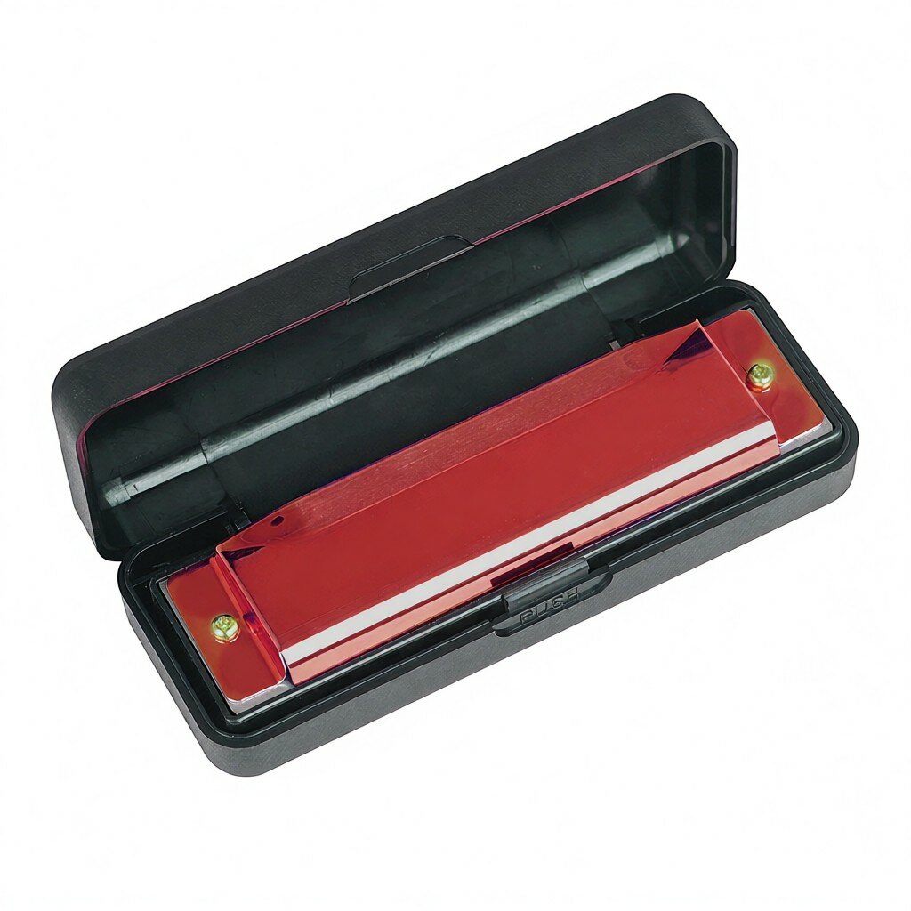 Гармоника 10-лунная 20-тонная ключ C черный розовый серебристый желтый ABS металл с футляром для начинающих студентов 1 шт 104x28x21mm 30г 60г упаковка 11x4x2.7cm