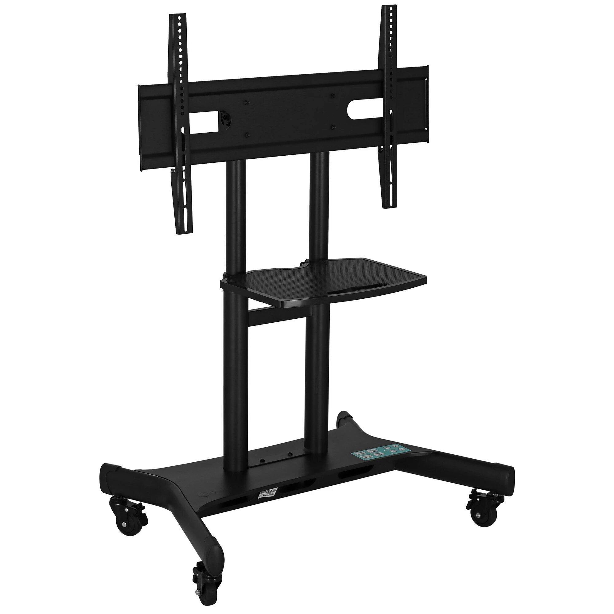 Стойка ONKRON TS1380 черный, для ТВ 50"-83", напольный, мобильный