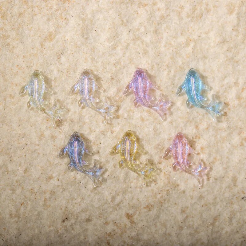 Taste-girl блестящие подвески для ногтей Koi Fish 100 шт. Mixed Colour