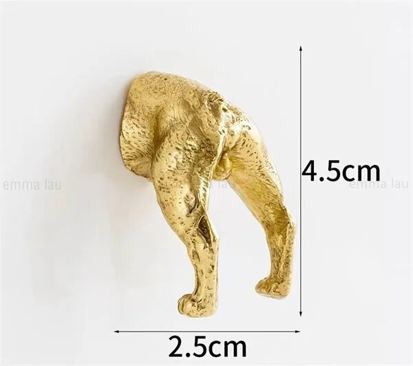 Латунные ручки для мебели в форме животных 02