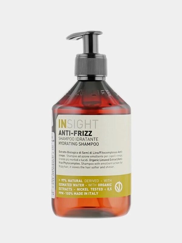 Разглаживающий шампунь для непослушных волос Insight Anti-Frizz Hair Hydrating Shampoo