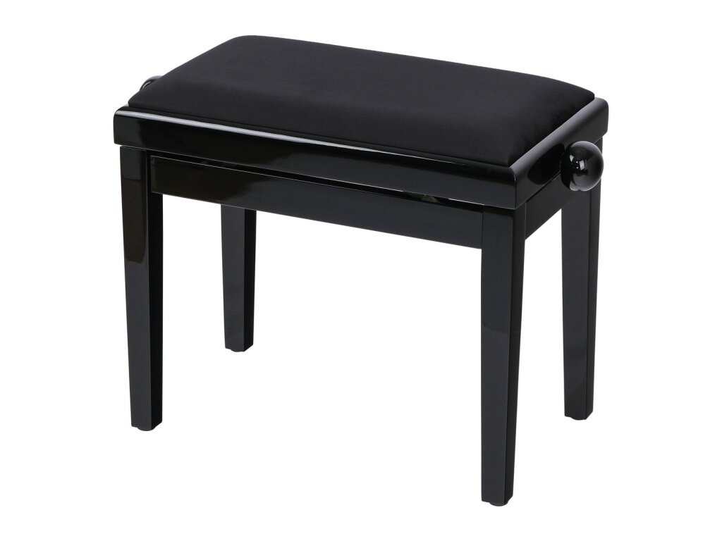 HY-PJ018B-GLOSS-BLACK Банкетка, черный/черный, вельвет, Rin