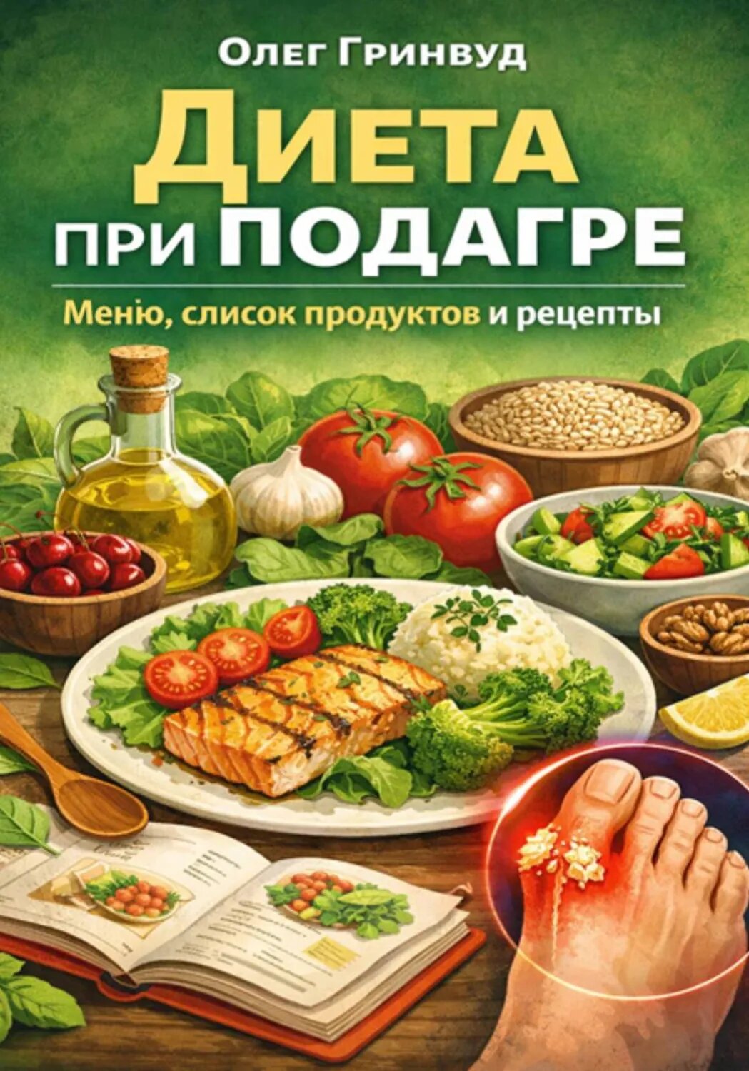 Диета при подагре: меню, список продуктов и рецепты [Цифровая книга]